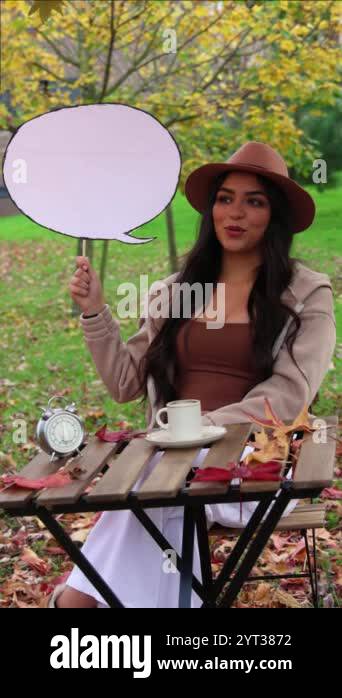 Happy influencer sitting coffee Stock Videos & Footage - HD and 4K ...