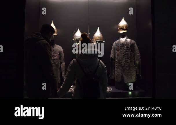 Topkapi Palace in Istanbul, Turkey. Armor and weapons of the Ottoman ...