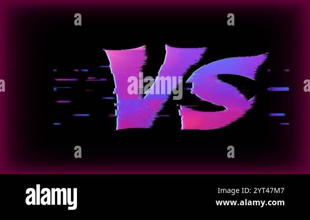 the word " VS " written in black color written on black background. a ...