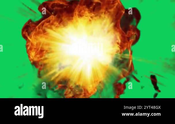 Ultimate Explosion Green Screen Perfect for Action Scenes, Easy ...