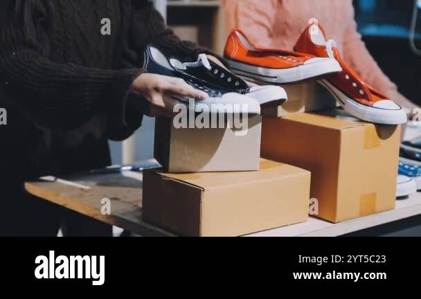 Man holding shoes on store Stock Videos & Footage - HD and 4K Video ...