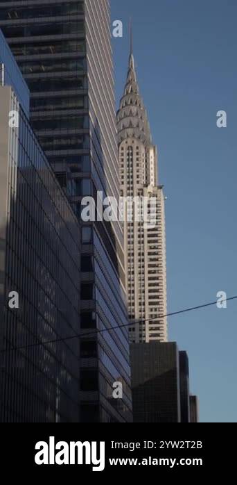 A breathtaking and stunning view showcases the iconic Chrysler Building ...