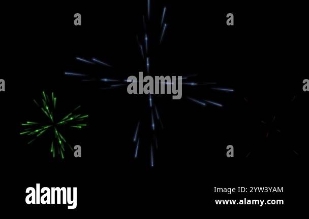 Realistic sparks animation set on black background . 4K animation for ...