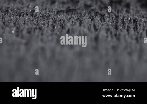 Iron dust spikes. Reaction of iron filings to a magnetic field ...