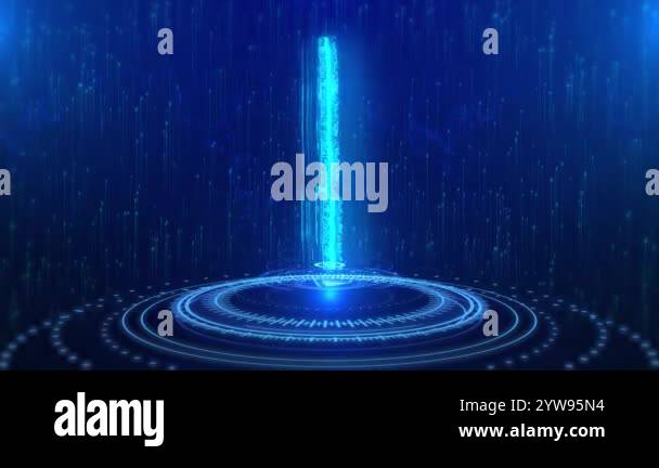 Agile Text Cyberspace Future Digital Technology Hologram Loop Concept ...