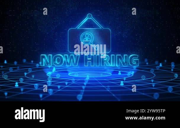 NOW HIRING Text Future Digital Technology Ai Cyber Space deep learning ...