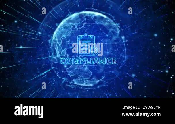 Compliance Digital Global Technology World Network connections Loop ...