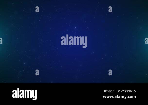 Global Network connected big data tunnel 3d Animation glowing nodes ...