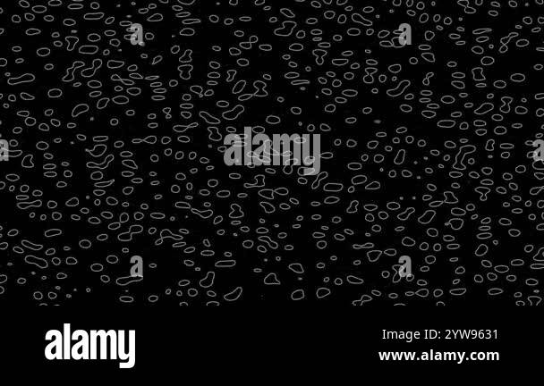 Microscopic Amoeba and Bacteria Motion Graphics. Microbiology background movement of viruses or ...