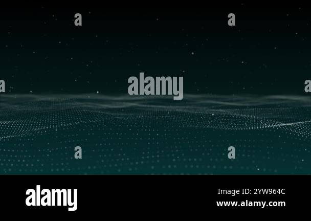 Abstract digital futuristic Technology or science dynamic particle ...