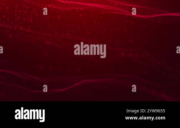 Red Abstract Digital Futuristic Technology Science Dynamic Particle