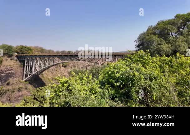 Bridge Border At Victoria Falls In Matabeleland North Zimbabwe ...