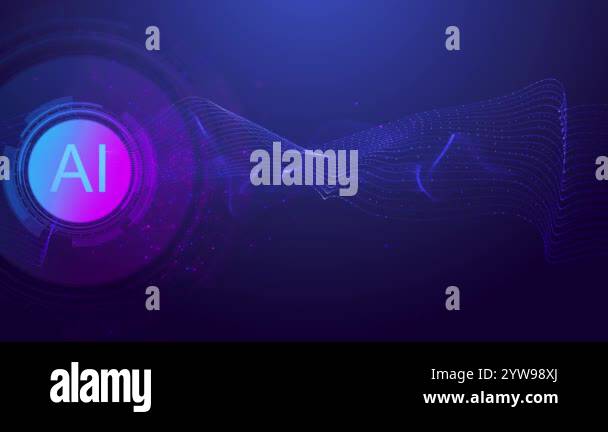 Futuristic AI Microchip Connecting PCB Chip Activates Circuit Board ...