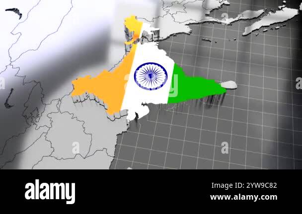India map 4k animation 3d Stock Videos & Footage - HD and 4K Video ...