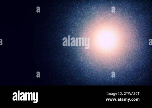 Galaxy rotating on the background of blue nebulae and stars in the ...