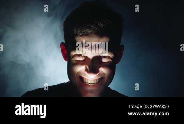 Portrait terrifying man in Stock Videos & Footage - HD and 4K Video ...