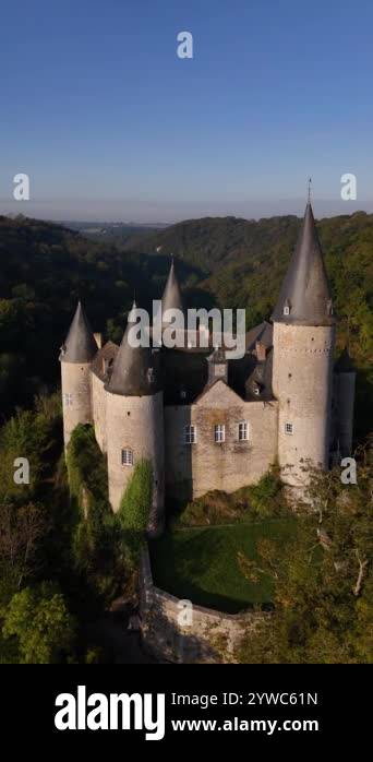 Nestled among verdant hills, Veves Castle stands tall with its fairy ...