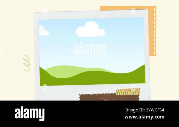 Vector cartoon illustration landscape Stock Videos & Footage - HD and ...