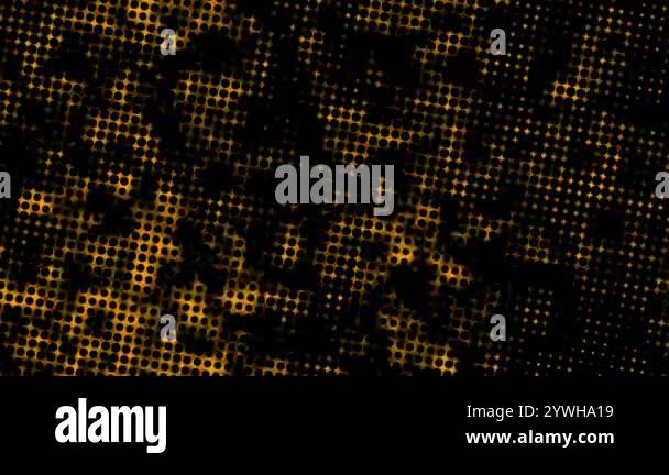 yellow halftone dotted abstract background, animated textured motion overlay loop animation ...