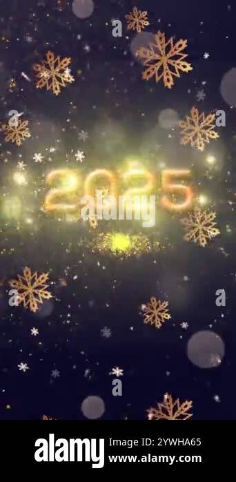 Mobile Vertical Resolution 2160 x 3840 Pixels, 2025 Happy New Year Wishes Background, Happy New ...