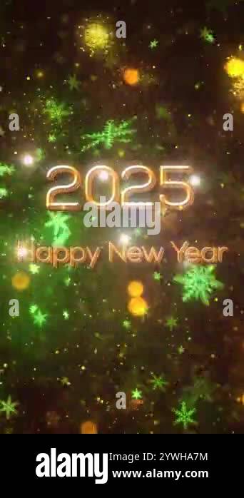 Mobile Vertical Resolution 2160 x 3840 Pixels, 2025 Happy New Year Wishes Background, Happy New ...