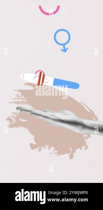 Hope and support. Stop motion, animation. Female hand holding positive ...