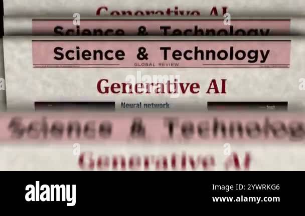 Generative AI artificial intelligence vintage news and newspaper ...