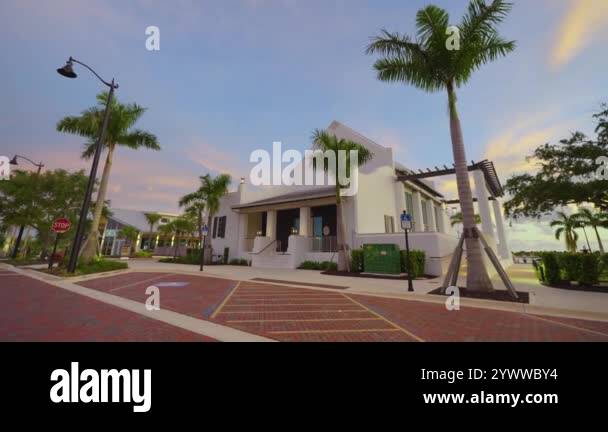 Walkable neighborhood in North Port, Florida. Wellen Park downtown ...