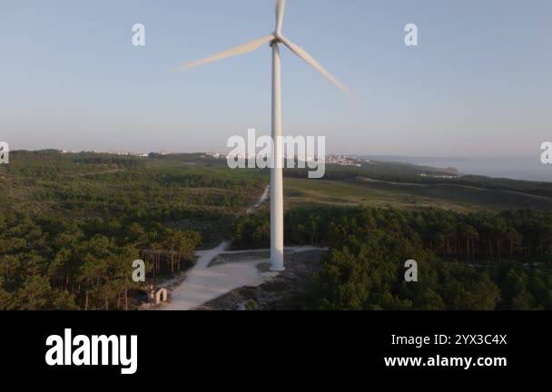 Tall wind turbine standing Stock Videos & Footage - HD and 4K Video ...