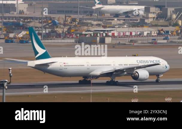 HONG KONG - NOVEMBER 10, 2019: Airplane Boeing 777, B-HNP of Cathay ...