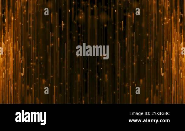 loop animation Abstract festive motion background shining gold bokeh. Shimmering sparkling ...