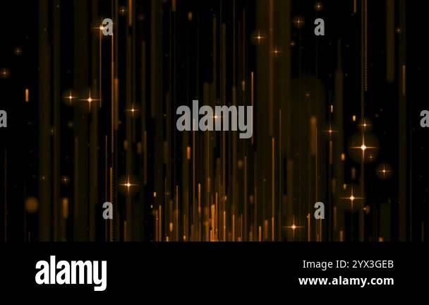 loop animation Abstract festive motion background shining gold bokeh. Shimmering sparkling ...