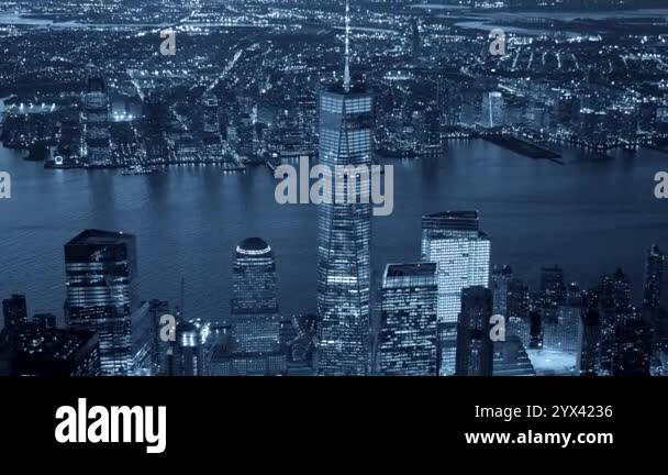 The captivating NYC skyline at night, showcasing the illuminated One ...