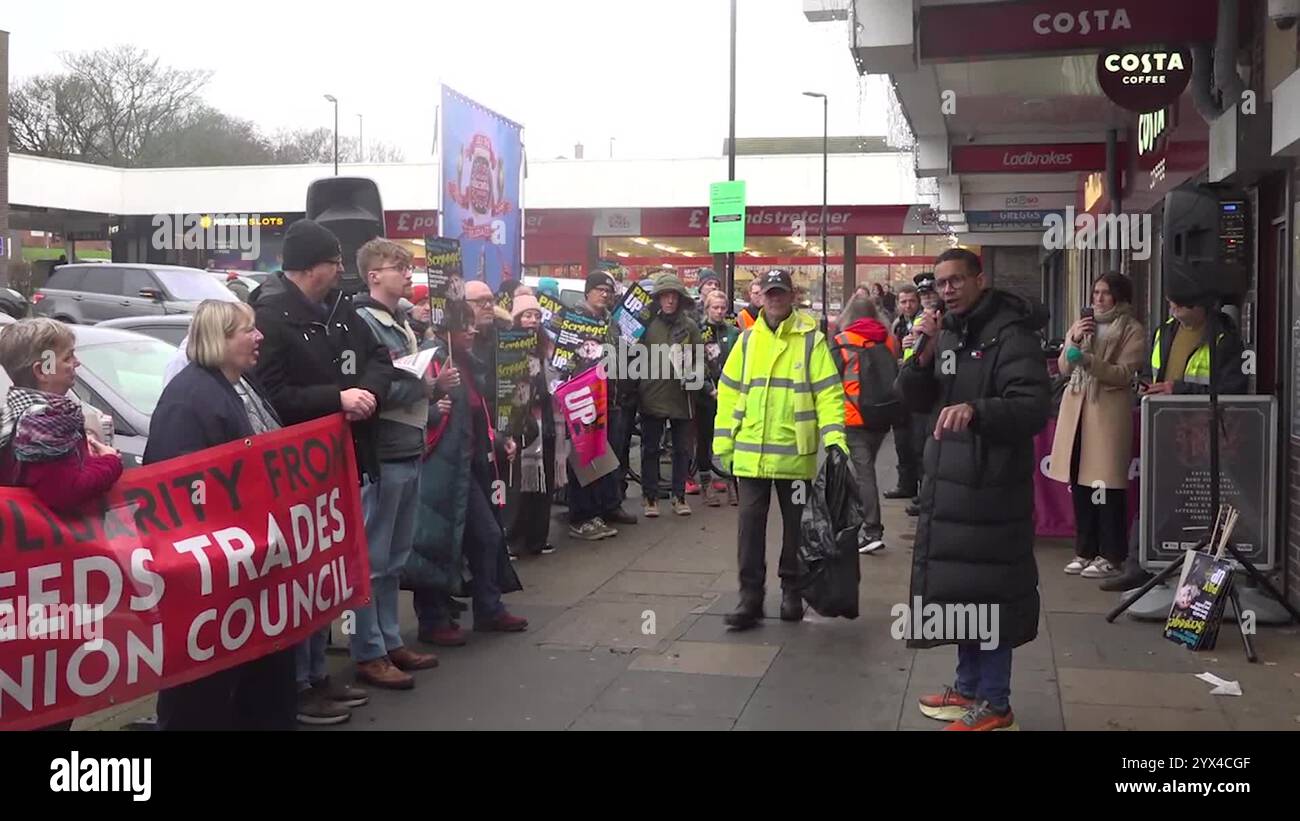 NEU hold an 'A Christmas Carol' themed rally outside Rachel Reeves ...
