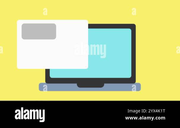 2D animation of computer monitor displays, video player interfaces ...