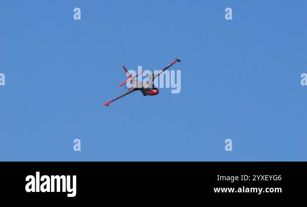 Padova Italy June 22 2024: Camouflaged transport aircraft with pusher ...