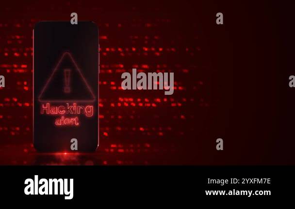 Hacking Cyber Attack And Security Breach Abstract System Hacked With