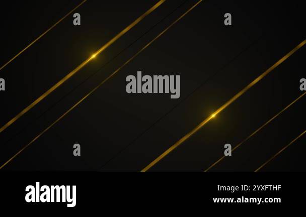 Golden shiny stripes dots abstract tech geometric background. particle ...