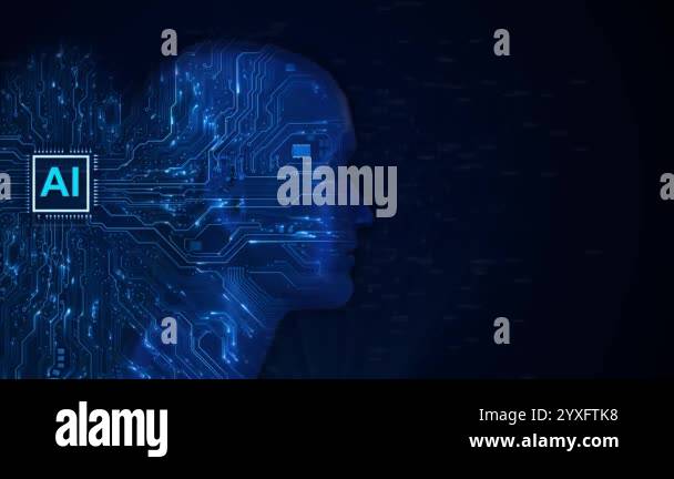 Futuristic Digital Interface Human Interaction. Machine learning ...