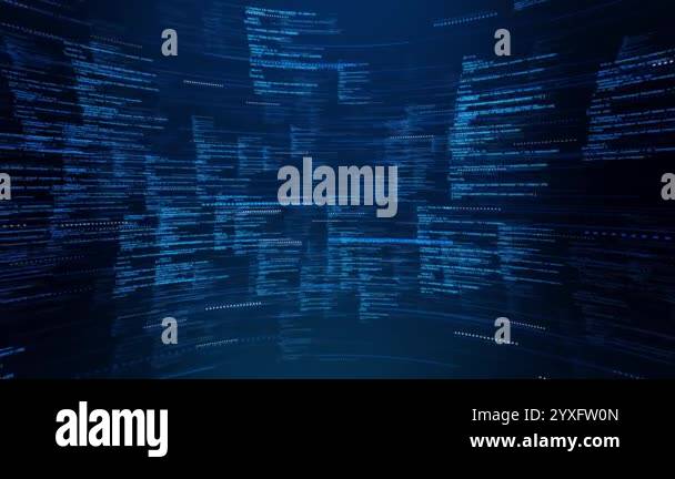 Program Code Scrolling Code Hacker Animation Programming Typing Text For Technology Ai