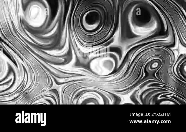 Liquid. Liquid metal. Mercury. Melting silver. Optical illusion ...