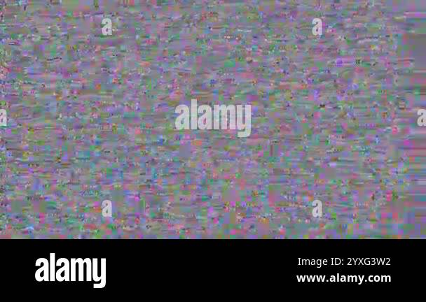 Bad tracking VHS noise effect. Noise on Television disturbing tracking ...