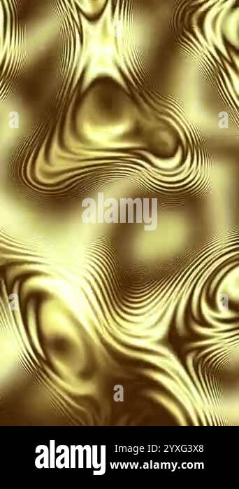 Liquid. Liquid metal. Mercury. Melting gold. Optical illusion ...