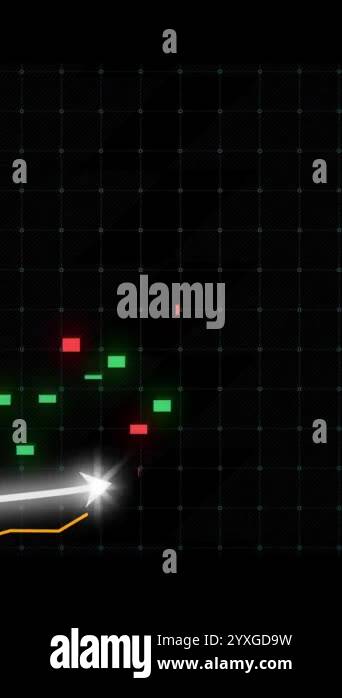 Business growth concept in allusive graph chart showing marketing sales ...