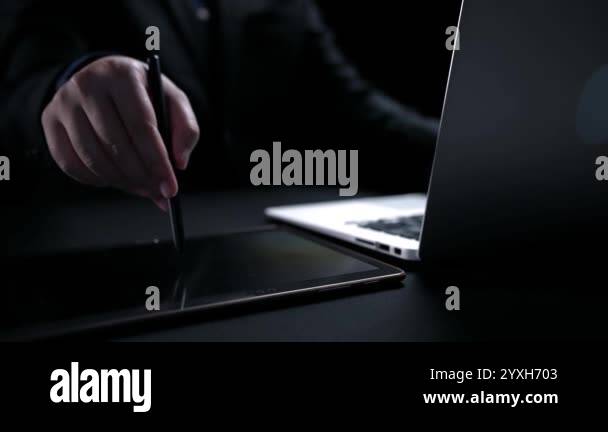 Business person checking email inbox, organizing and prioritizing ...