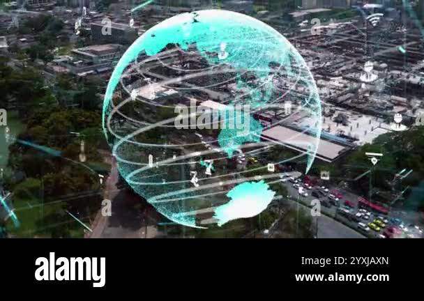 Construction technology concept with alteration graphic over ...