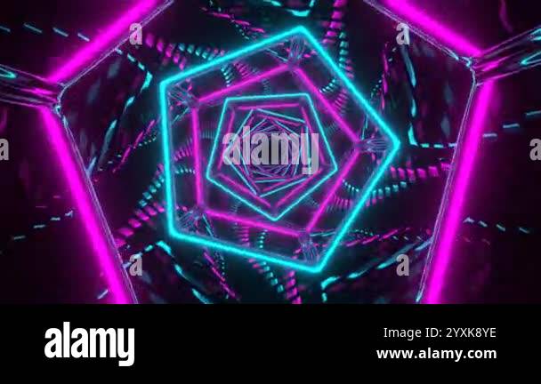 Exciting VJ loop on an abstract background with smooth flowing images ...