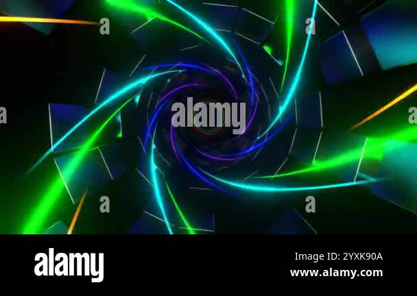 Exciting VJ loop on an abstract background with smooth flowing images. Ideal for creating a ...