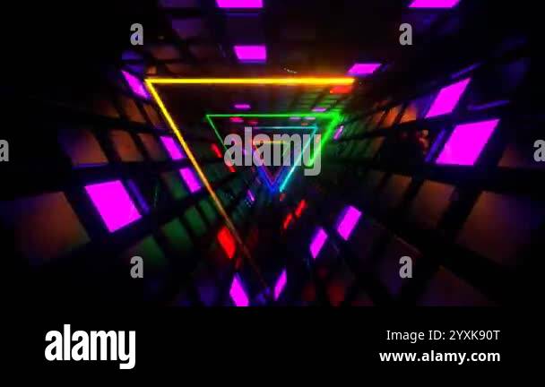 Exciting VJ loop on an abstract background with smooth flowing images ...