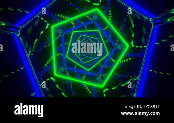 Exciting VJ loop on an abstract background with smooth flowing images ...